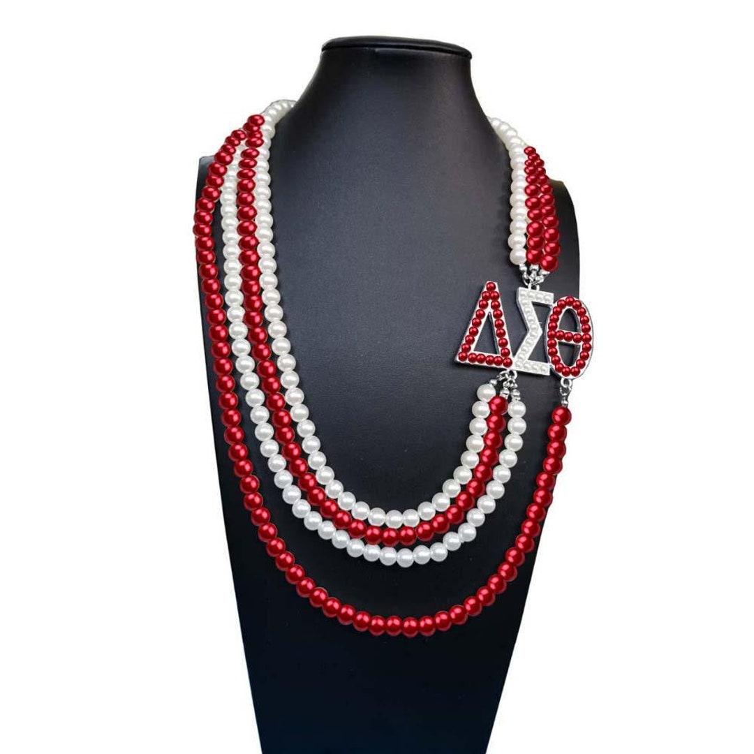 Delta Sigma Theta Necklace - Etsy