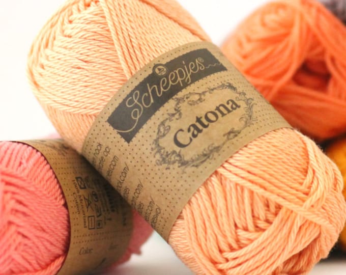 Yarn scheepjes Catona Cotton Yarn 50g - Etsy