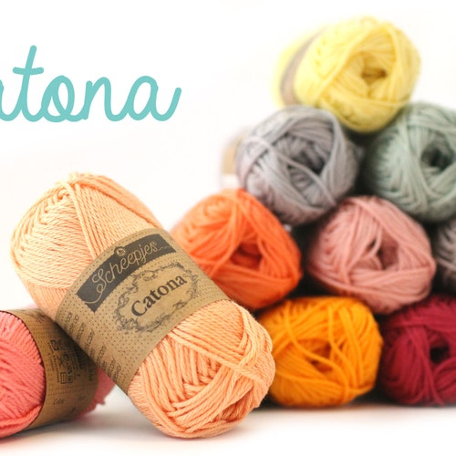 Scheepjes Catona Denim Yarn 50g 125m. Soft Cotton Yarn. - Etsy