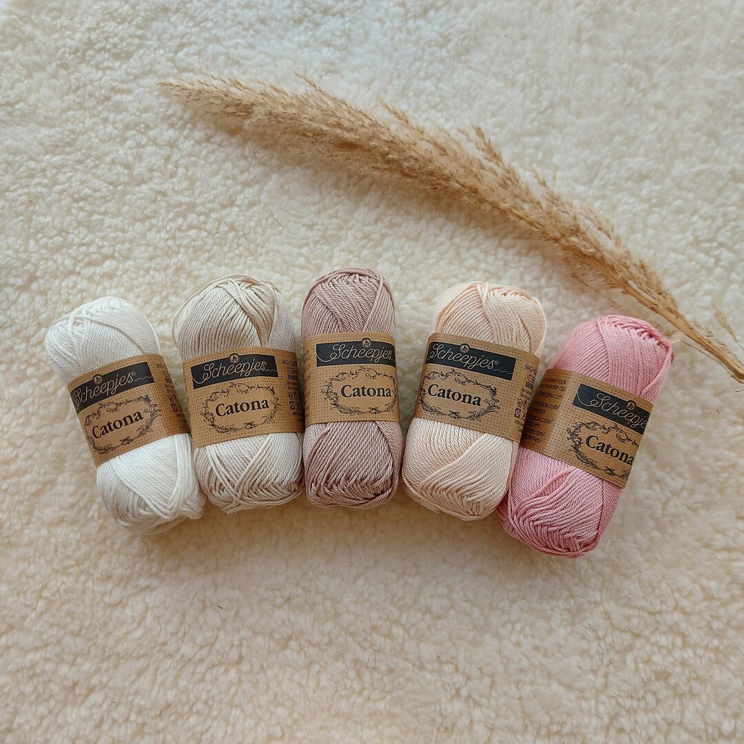 Yarn scheepjes Catona Cotton Yarn 50g - Etsy