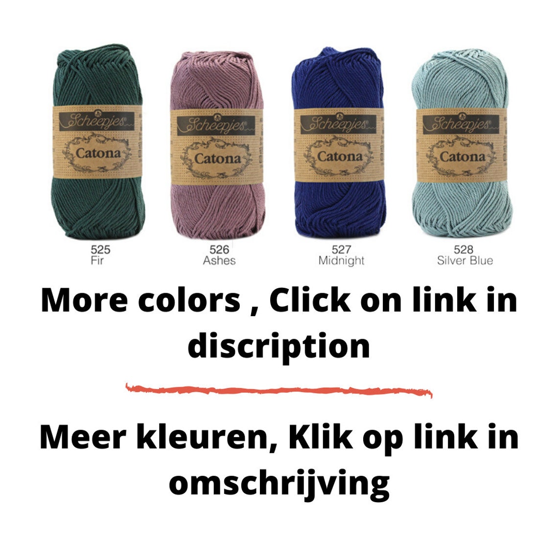 Yarn scheepjes Catona Cotton Yarn 50g | Etsy