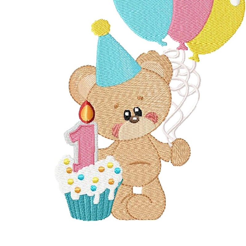 1st Birthday Embroidery Design - Etsy