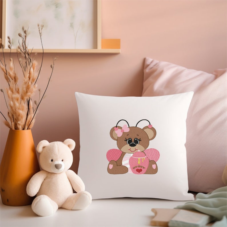 Honey-bee Teddy Bear Machine Embroidery Design (instant Download) - Etsy