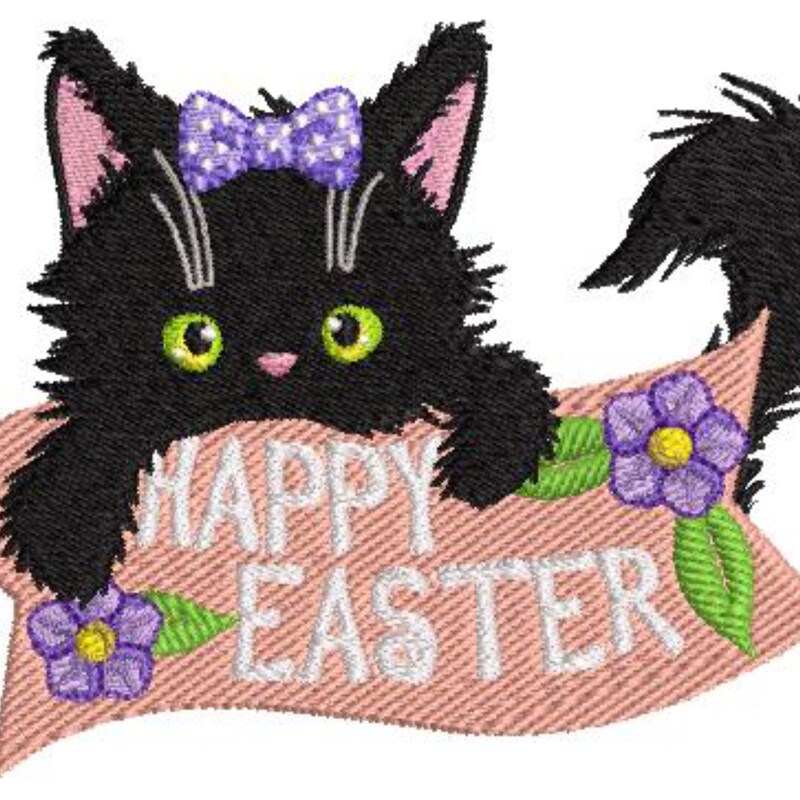 Black Cat Easter - Etsy