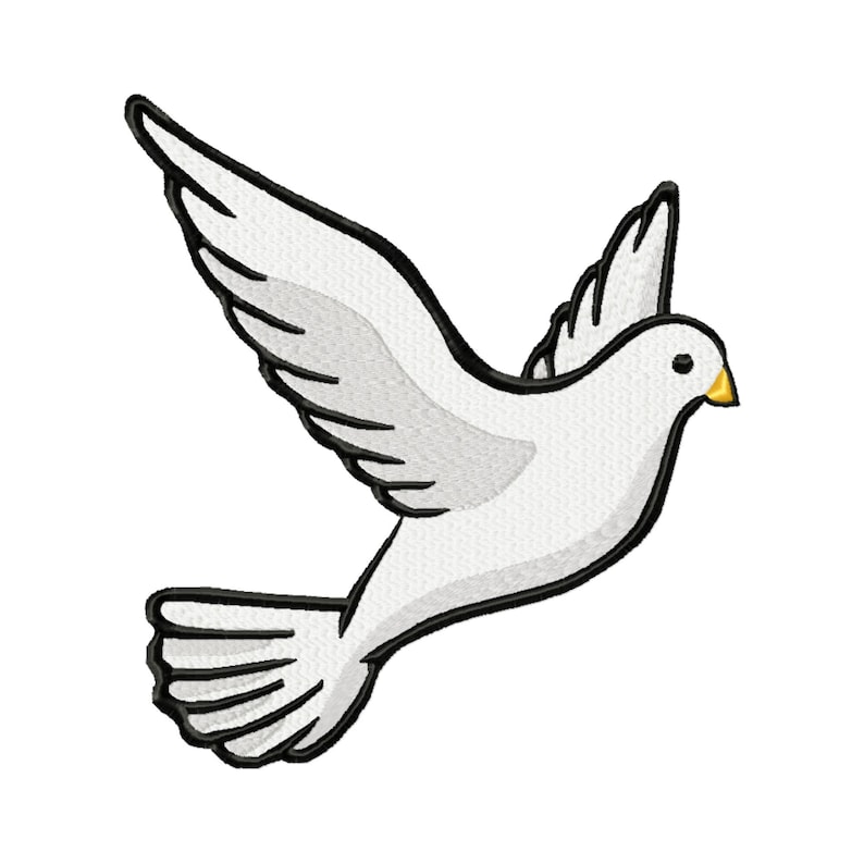 Peaceful Dove Embroidery Design: 3 Sizes, Instant Download - Etsy