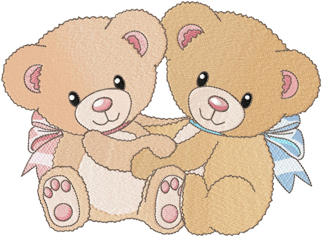 Baby Bears Machine Embroidery Design 3 Sizes for 6.30 X 4.72 - Etsy