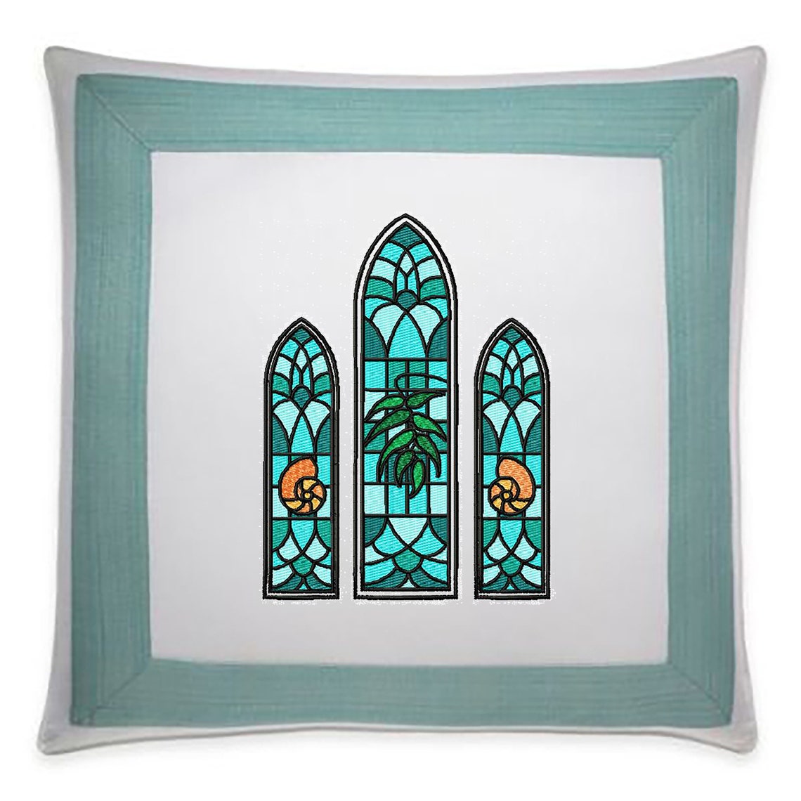 Stained Glass Window Machine Embroidery Design 3 Sizes for - Etsy