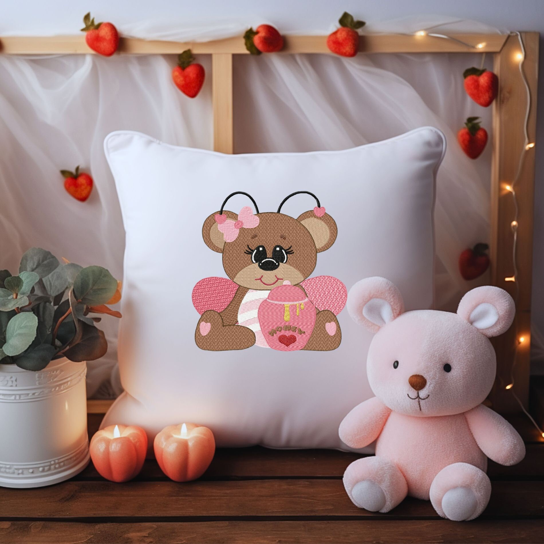 Honey-bee Teddy Bear Machine Embroidery Design (instant Download) - Etsy