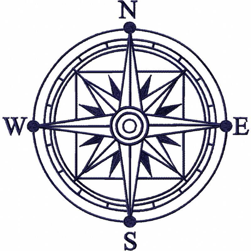Compass Rose Design - Etsy