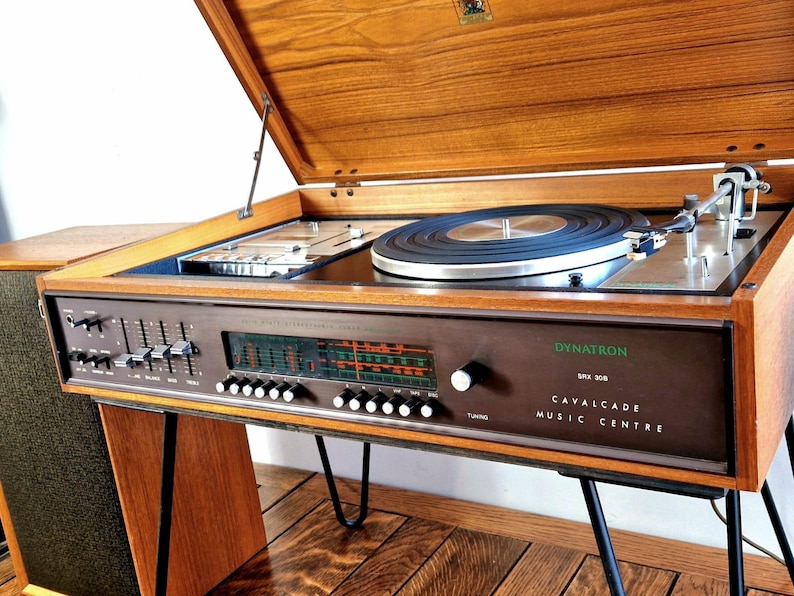 Vintage Dynatron 1970s Teak Record Player Radiogram With Teak Stand - Etsy