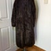 Vintage Ladies' Mink Fur Coat, Very Dark Brown, Full Length - Genuine ...