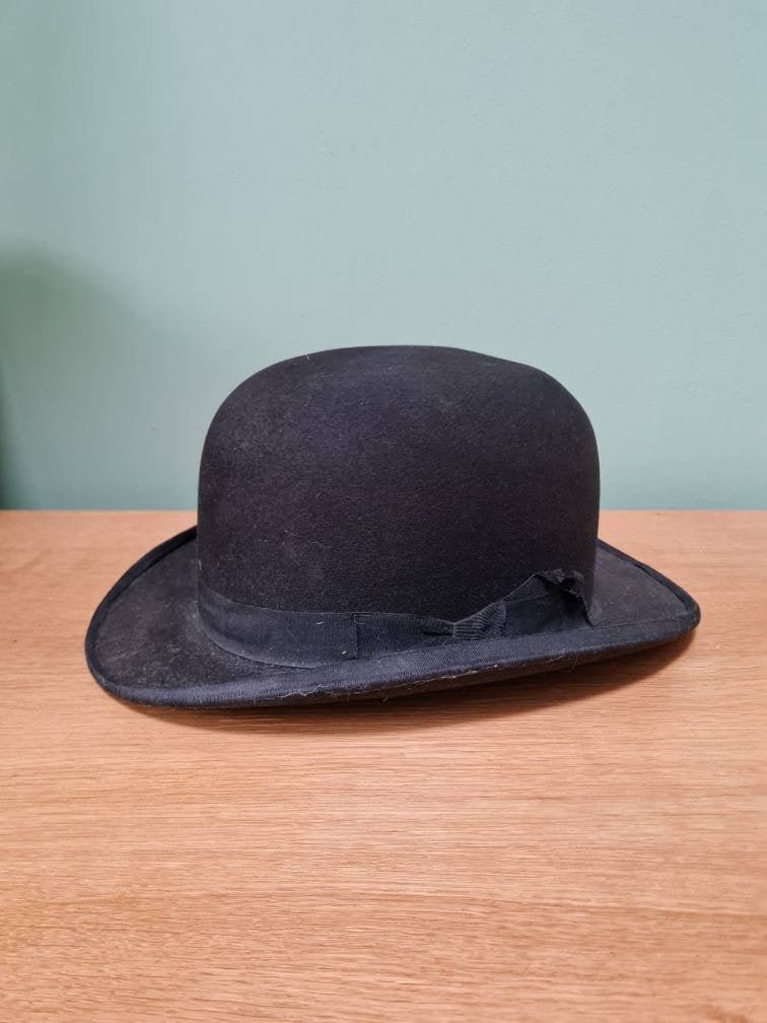 Vintage Bowler Hat by Derry & Belfast Linen Co. Timeworn Condition - Etsy