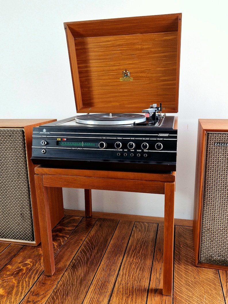 Timewarp 1973 British Hacker Centurion Record Player Radiogram & Stand ...