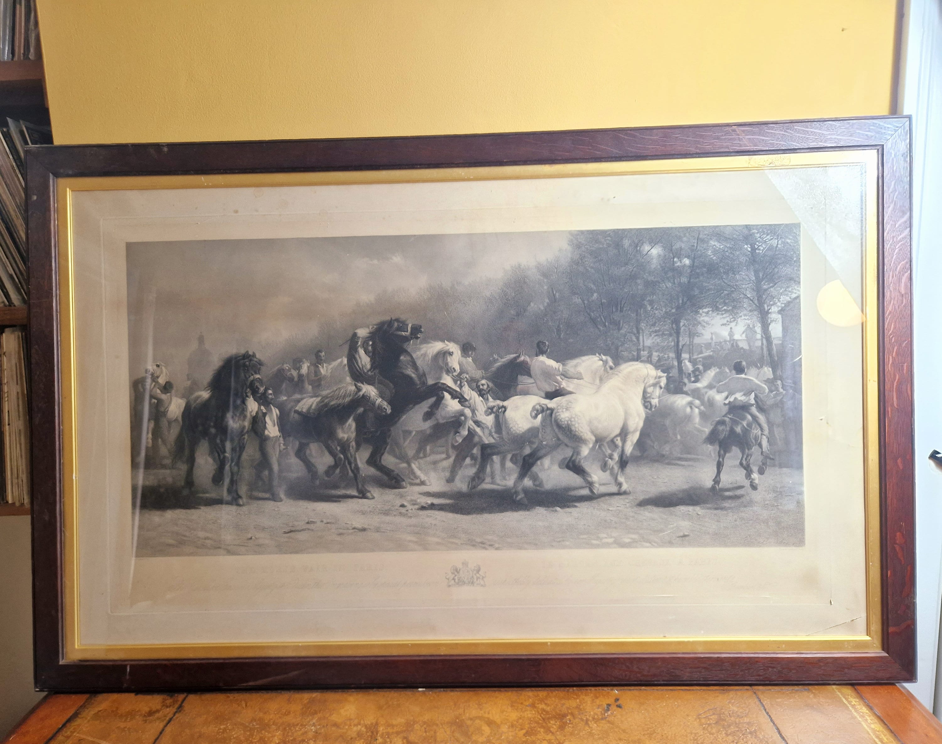 Rosa Bonheur the Horse Fair, Paris 1857 - Large Original 1800's Stamped ...