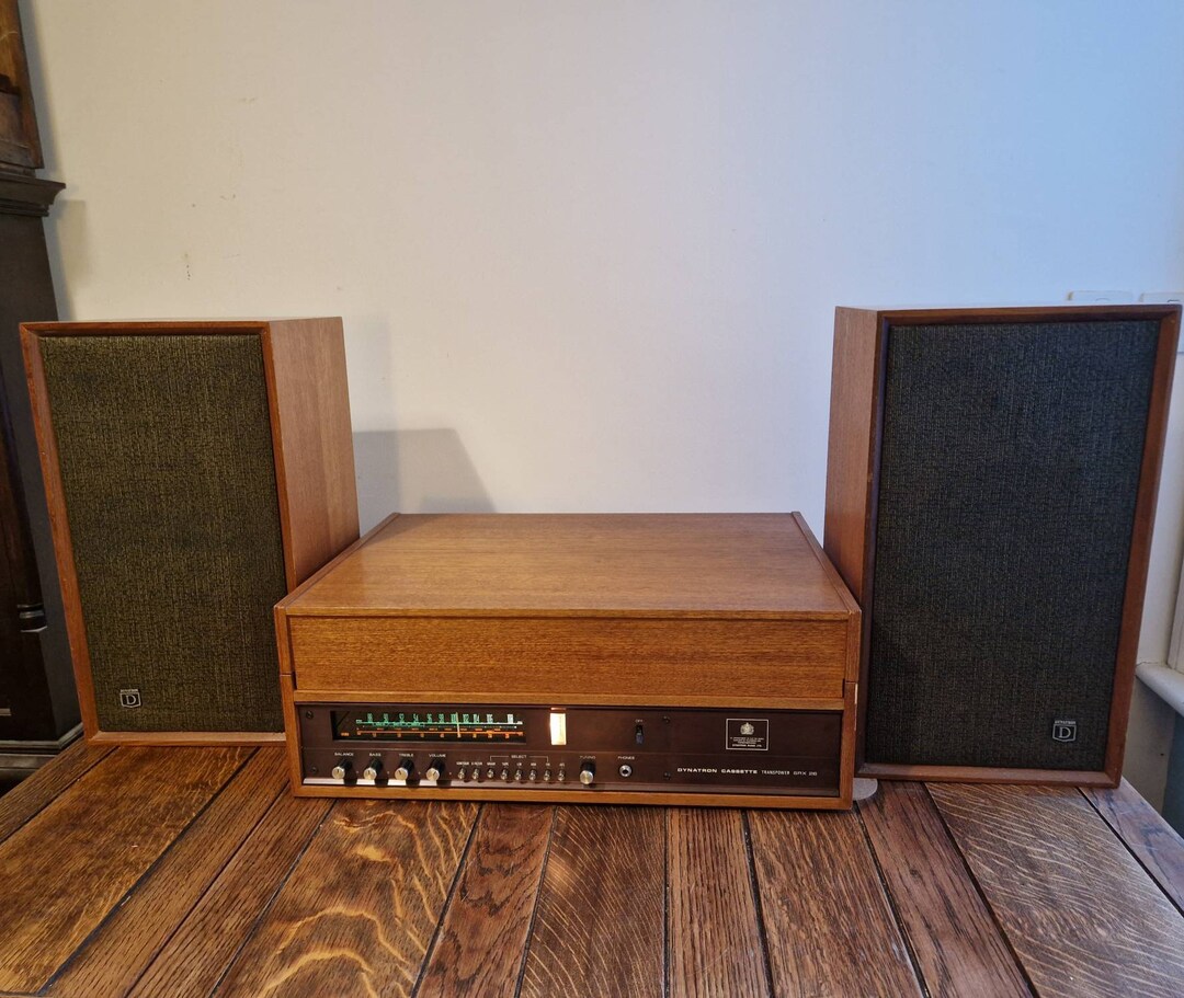 Vintage Dynatron 1970s Teak Record Player Radiogram - Etsy