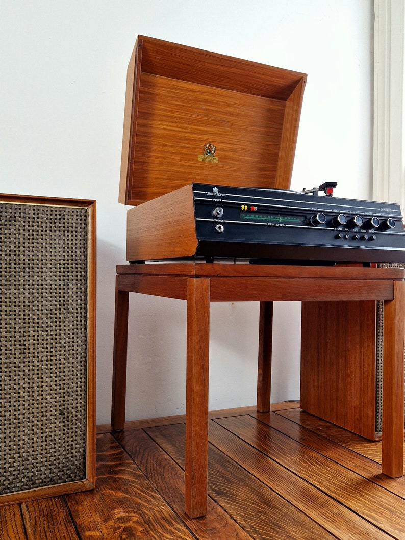 Timewarp 1973 British Hacker Centurion Record Player Radiogram & Stand ...