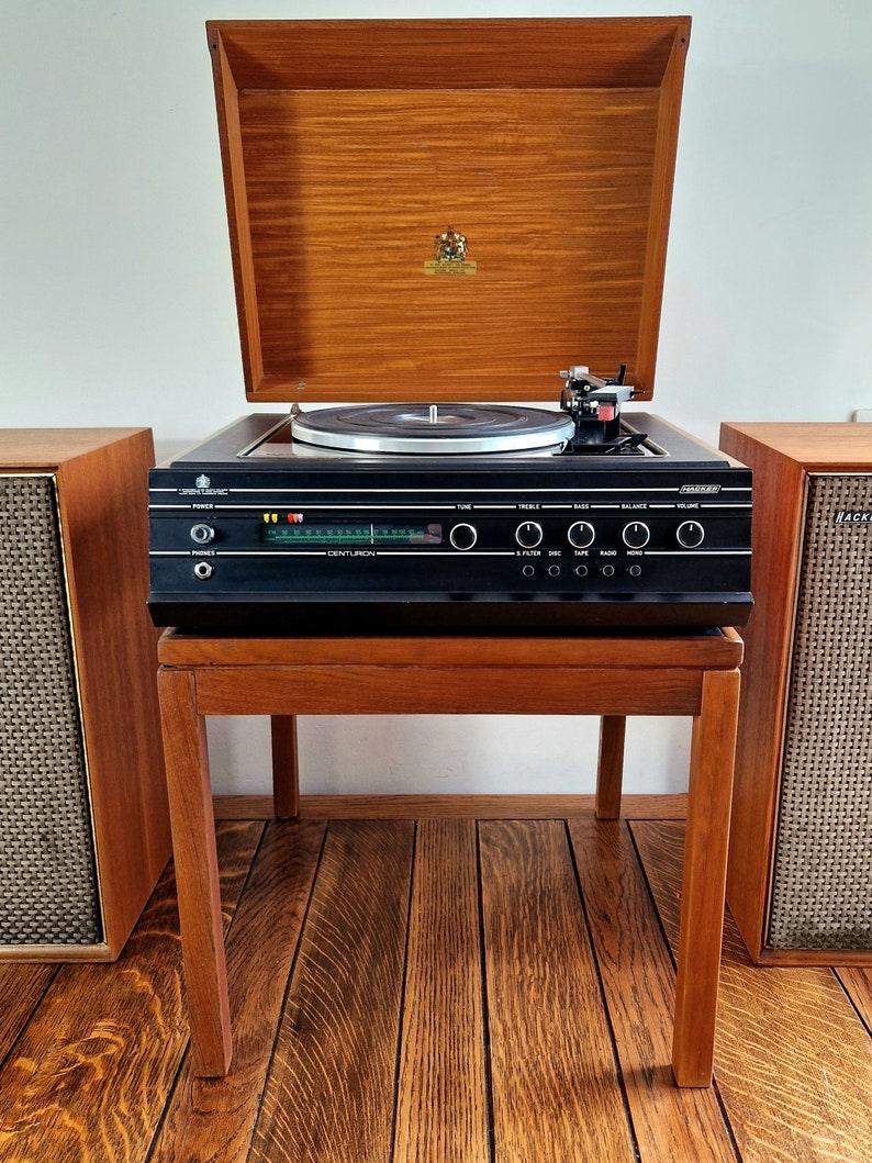 Timewarp 1973 British Hacker Centurion Record Player Radiogram & Stand ...