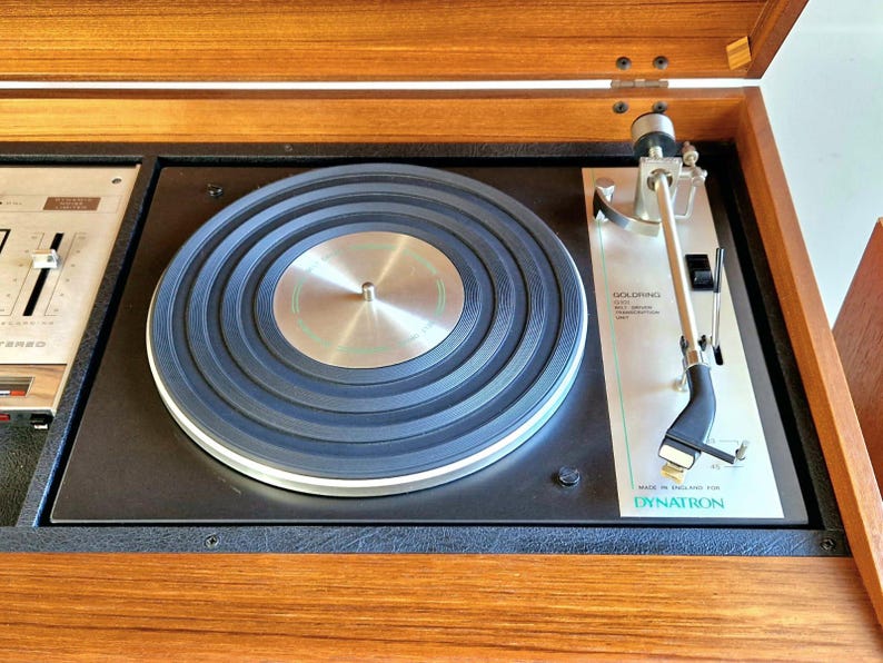 Vintage Dynatron 1970s Teak Record Player Radiogram With Teak Stand - Etsy