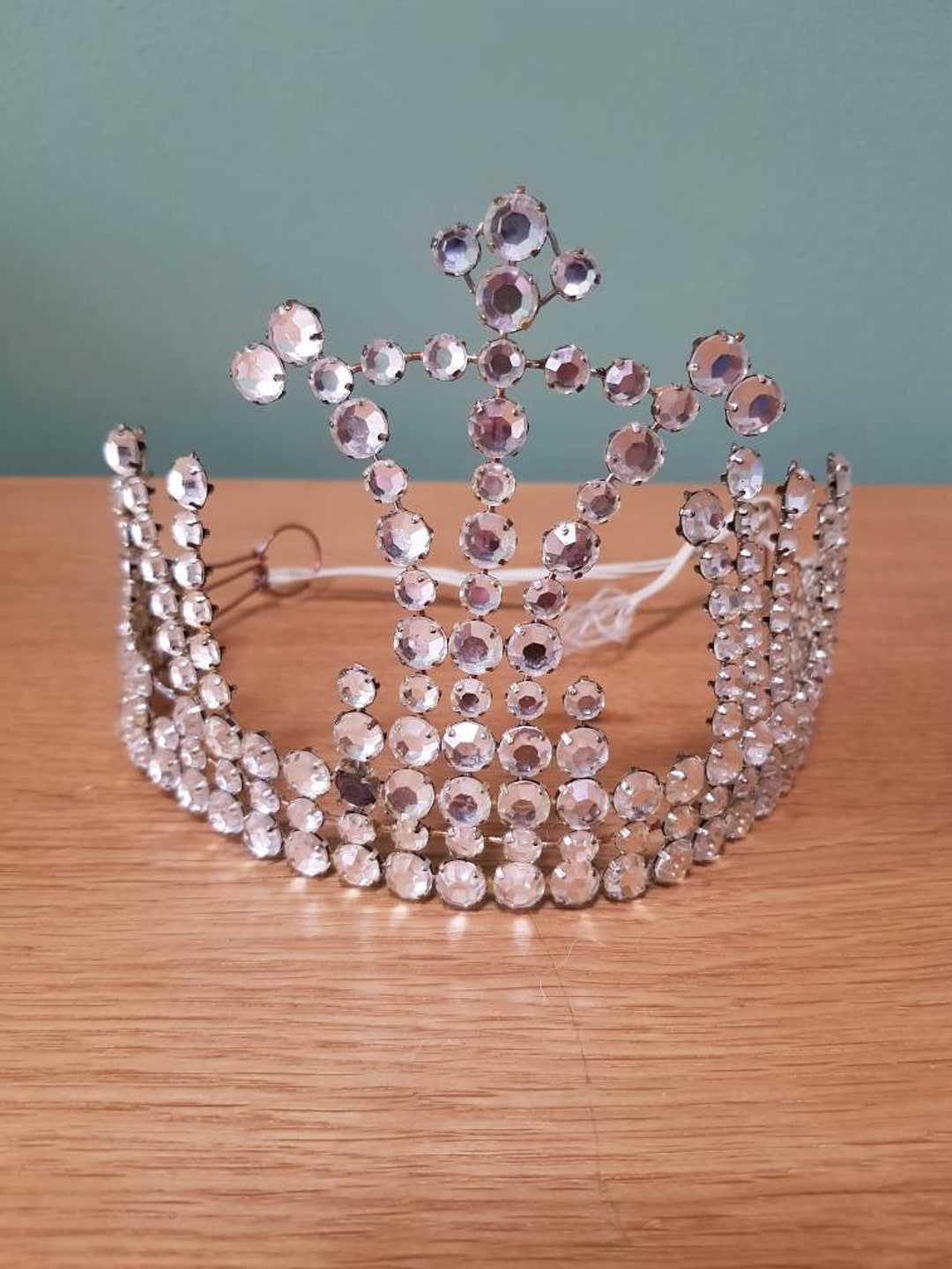 Vintage Costume Diamanté Tiara Crown - Previously Owned by a Celebrated ...