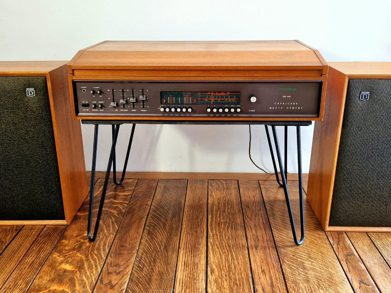 Vintage Dynatron 1970s Teak Record Player Radiogram With Teak Stand - Etsy