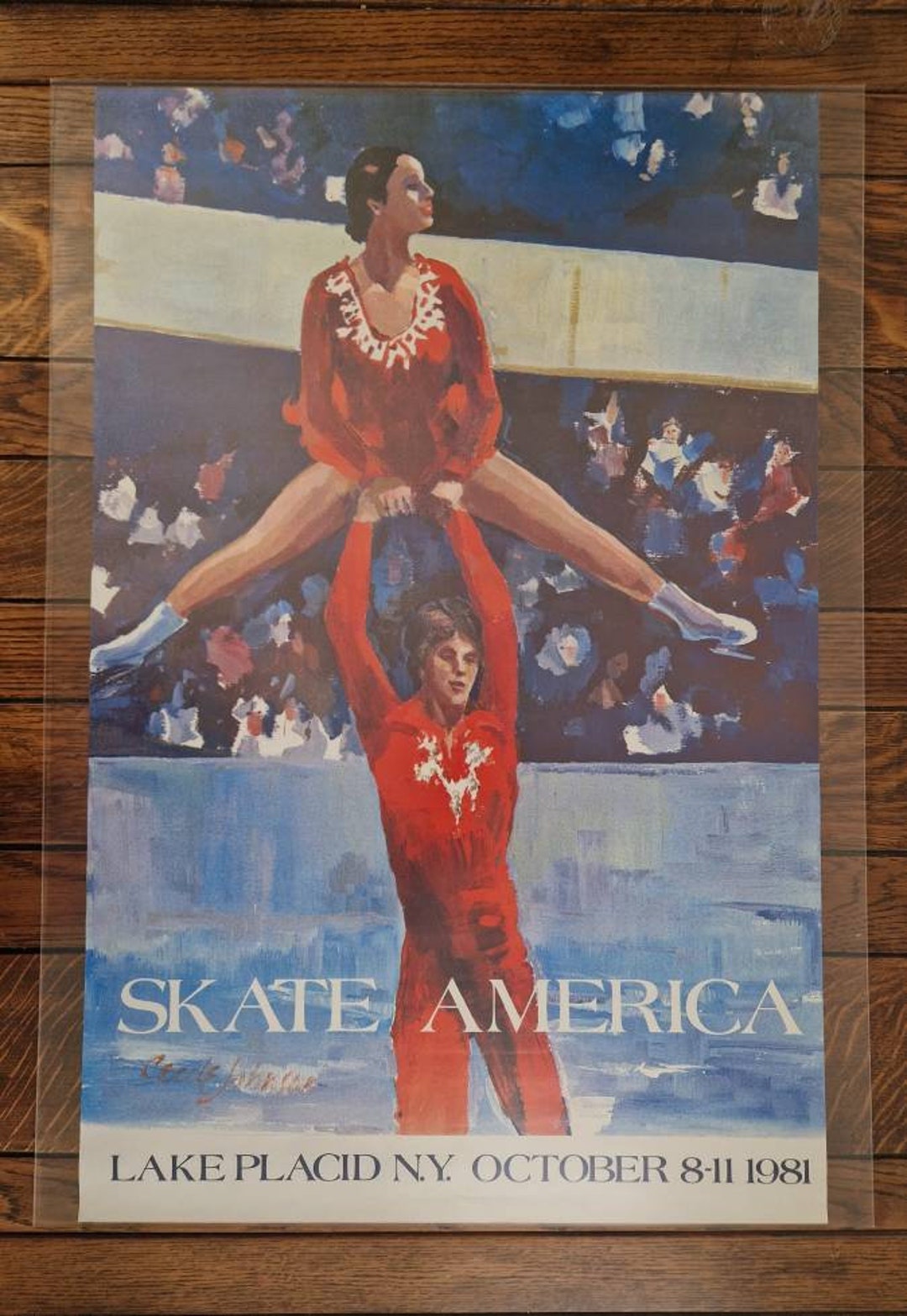 Rare Beautiful Genuine 1981 Vintage Skating Poster / Print From the ...