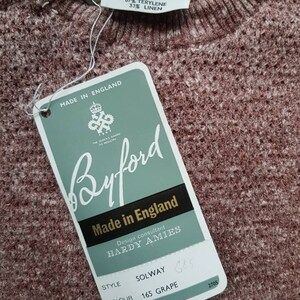 Vintage Unworn Deadstock 1970s BYFORD Women's Burgundy Knitted ...