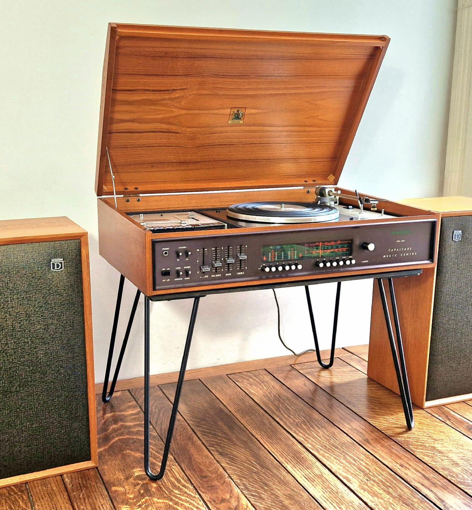 Vintage Dynatron 1970s Teak Record Player Radiogram With Teak Stand - Etsy