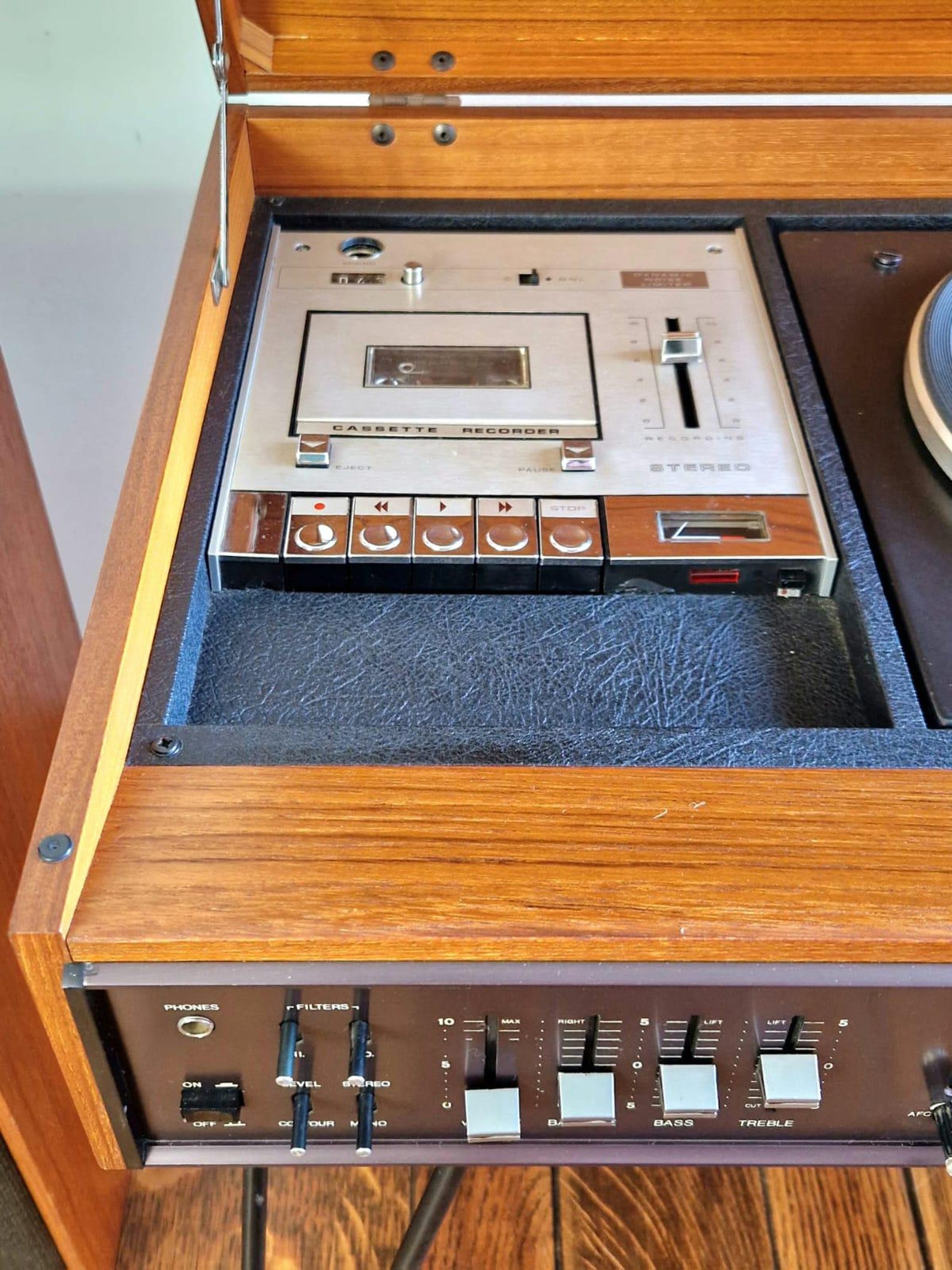 Vintage Dynatron 1970s Teak Record Player Radiogram With Teak Stand - Etsy
