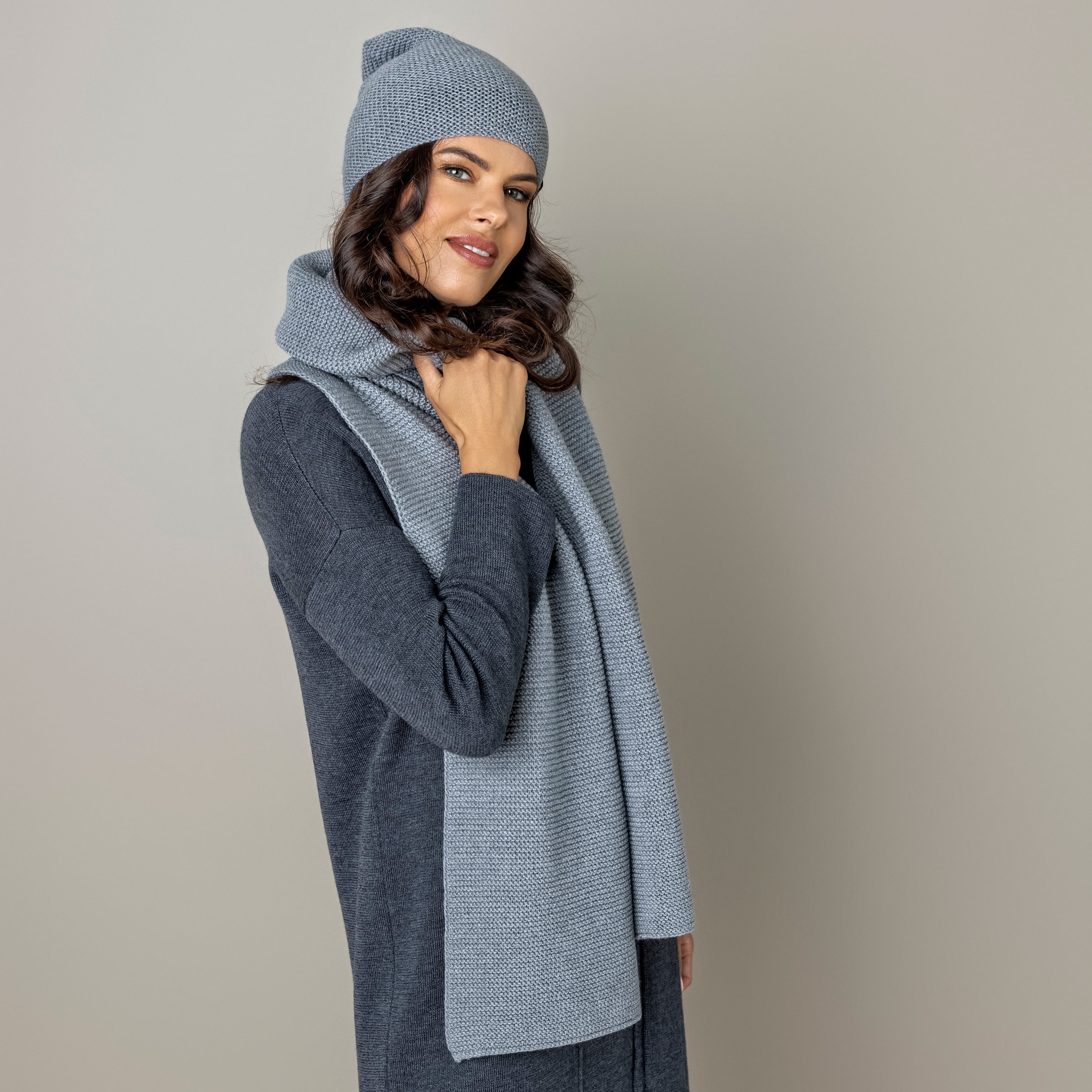 Merino Wool Scarf, Merino Wool Hat, Merino Wool Cap, Winter Scarf, Gift ...
