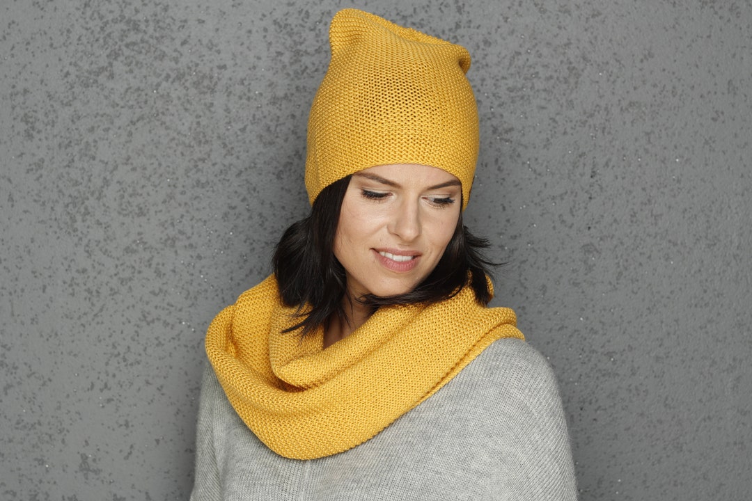 Merino Wool Snood, Merino Wool Hat, Merino Wool Cap, Winter Scarf, Gift ...