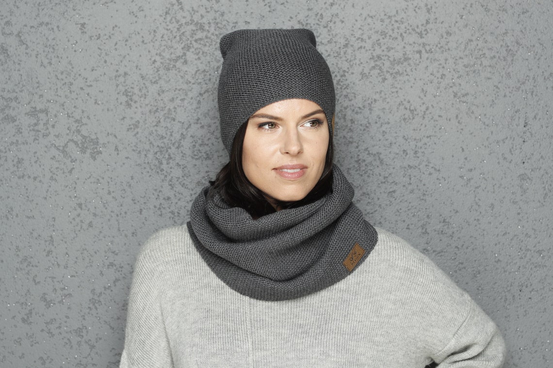 Merino Wool Snood Merino Wool Hat Merino Wool Cap Winter - Etsy