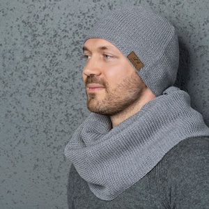 Merino Wool Snood, Merino Wool Hat, Merino Wool Cap, Winter Scarf, Gift ...