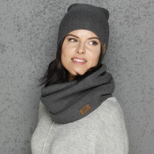 Merino Wool Snood Merino Wool Hat Merino Wool Cap Winter - Etsy