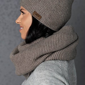 Merino Wool Snood Merino Wool Hat Merino Wool Cap Chunky - Etsy