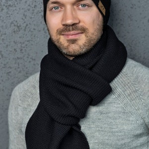 Merino Wool Scarf, Merino Wool Hat, Merino Wool Cap, Winter Scarf, Gift ...