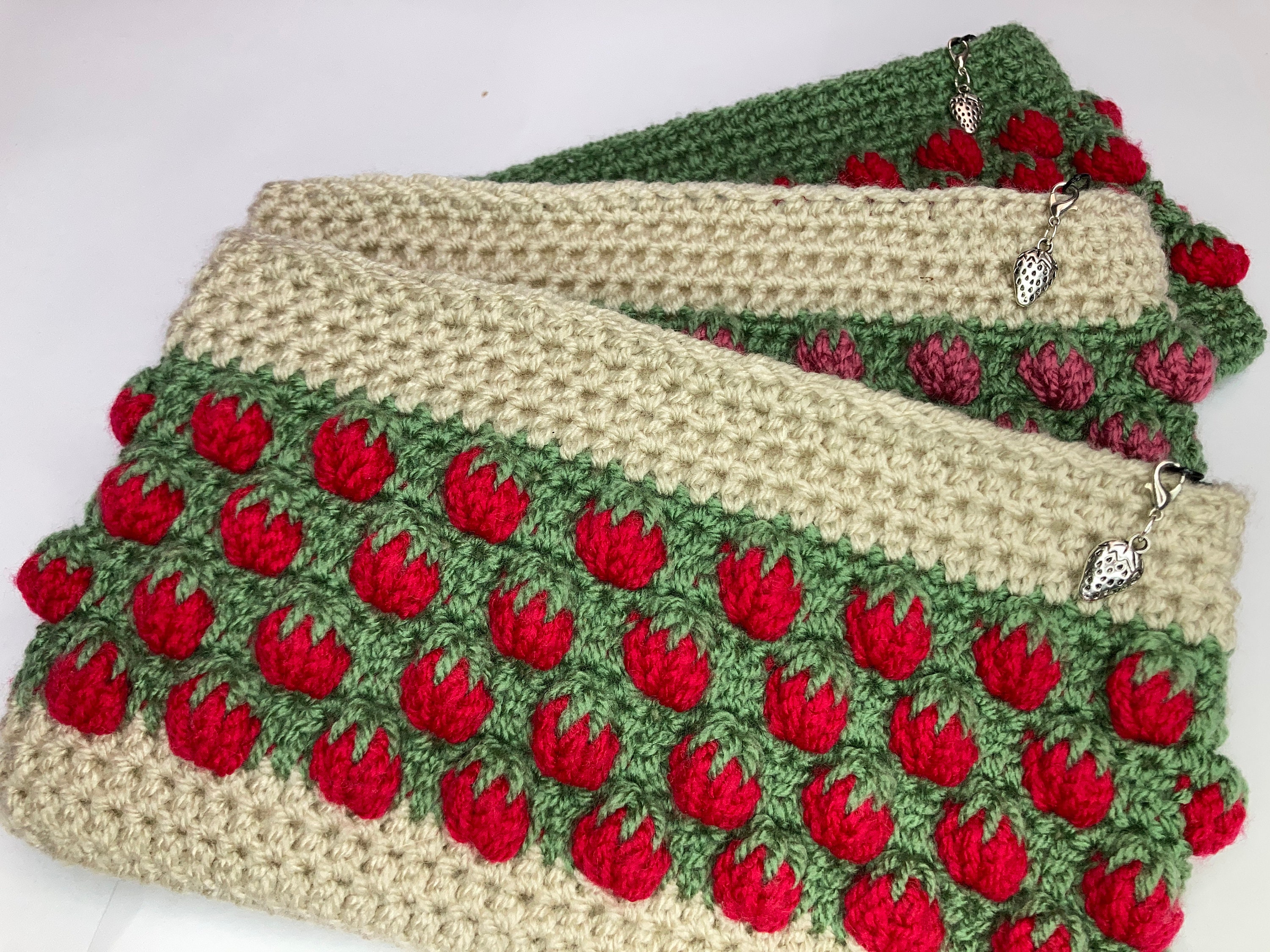 Crochet Pattern Strawberry Pouch, Case or Purse and Jam Pot or Jar ...