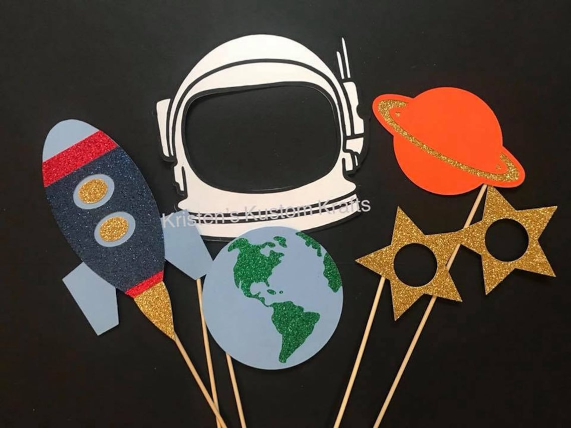 Outer Space Photo Booth Props - Etsy