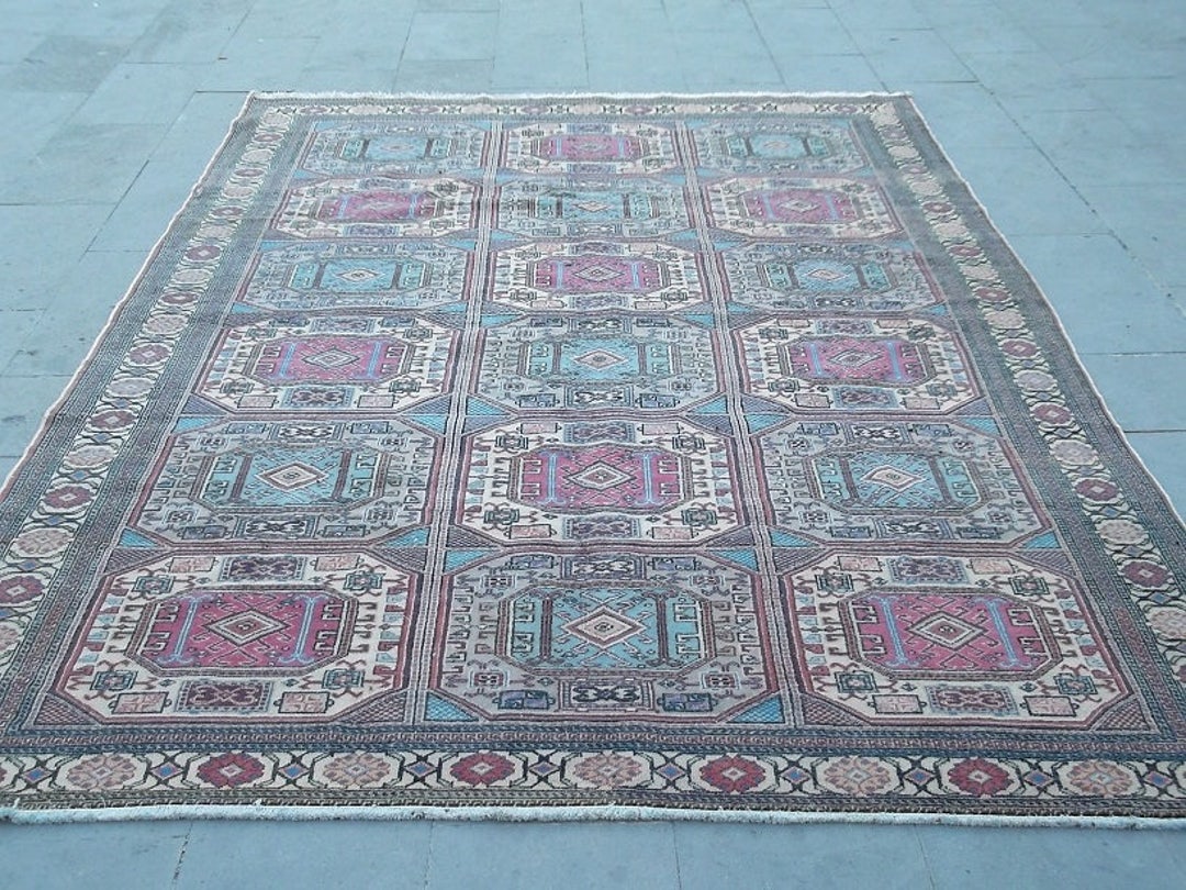 Vintage Turkish Rug ,290x199 Cm,9.5x6.5 Feet,living Room Rug,large Rug ...