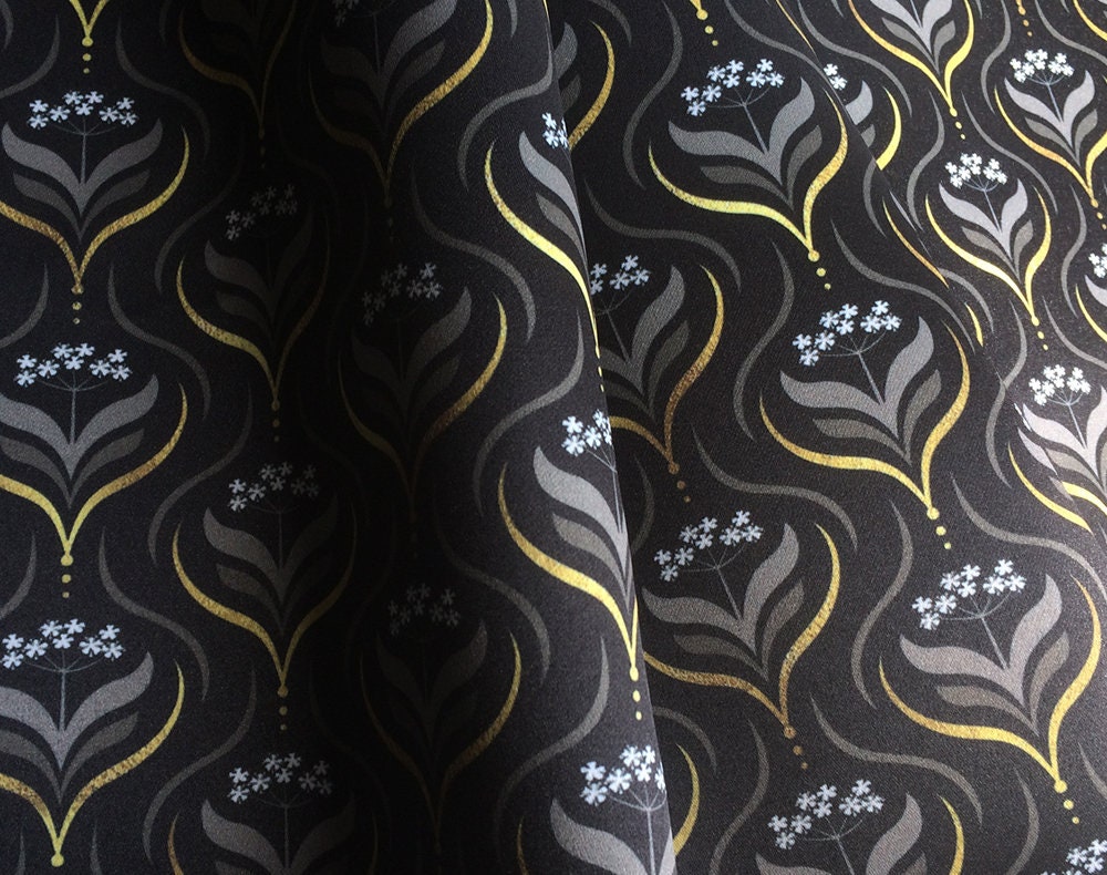 Satin Fabric Samples Duchess Satin Art Deco-style Patterns | Etsy