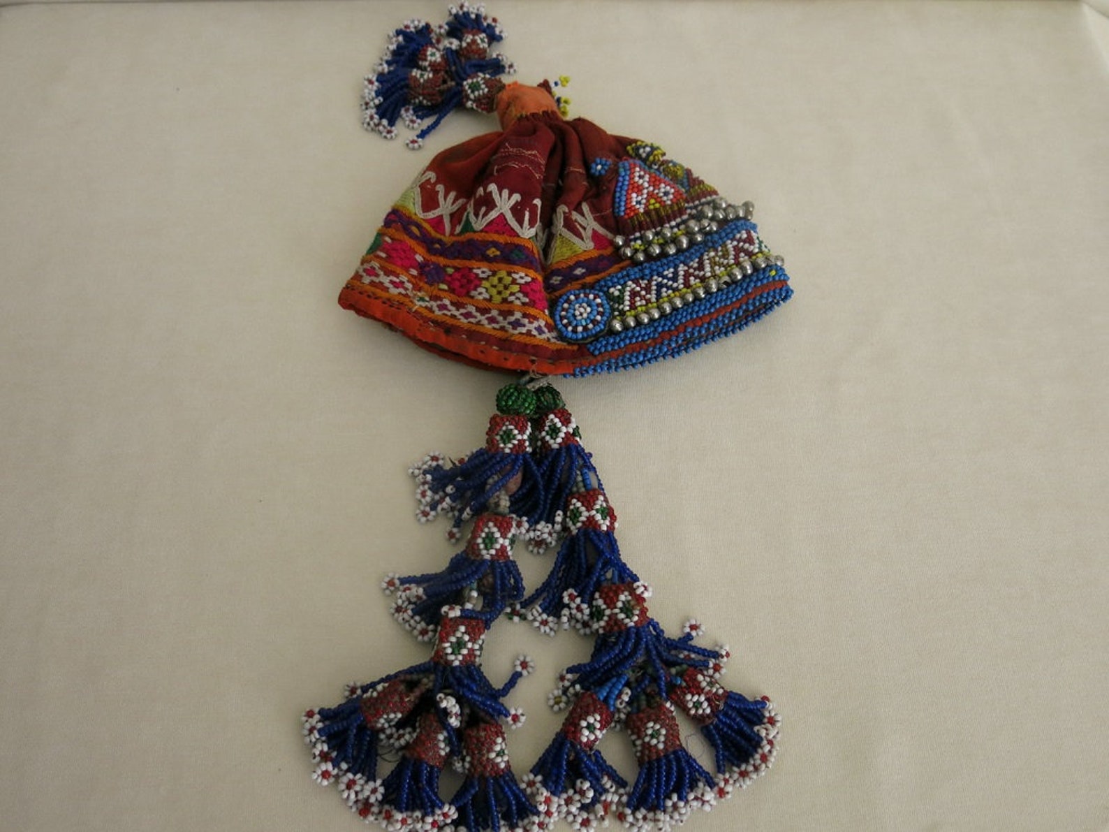 Vintage Afghan tribal girl's hat | Etsy