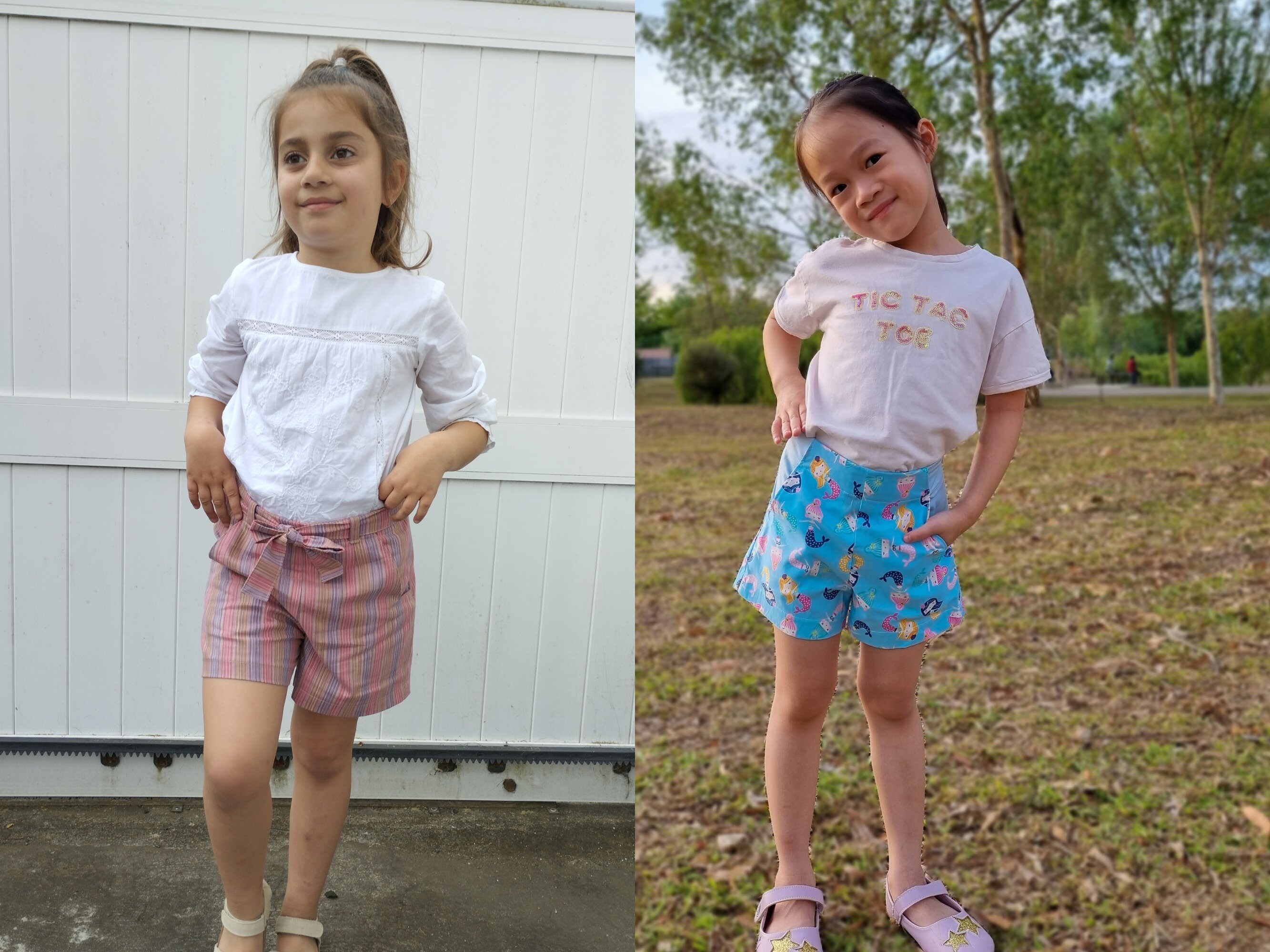 Seaside Shorts PDF Sewing Pattern: Girls English - Etsy
