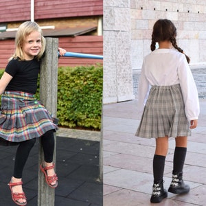 Marta Pleated Skirt PDF Sewing Pattern: School Skirt Girls English - Etsy
