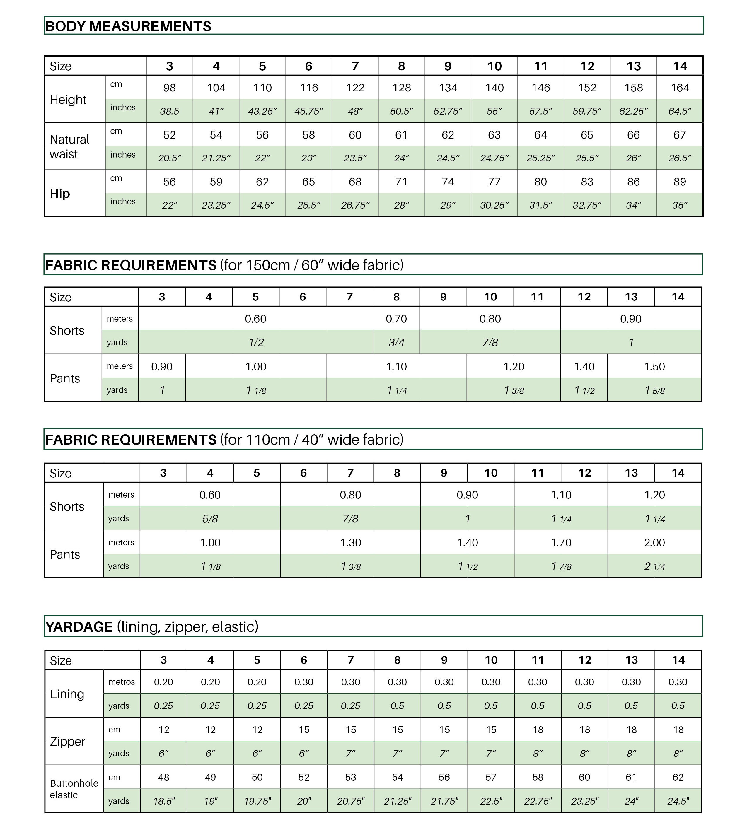 Laura Jeans Pants & Shorts PDF Sewing Pattern: Girls English - Etsy