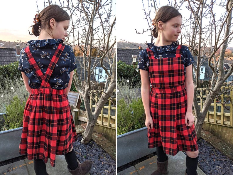 Carolina Pinafore PDF Sewing Pattern: Girls English - Etsy