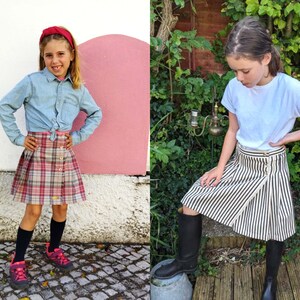 Marta Pleated Skirt PDF Sewing Pattern: School Skirt Girls English - Etsy
