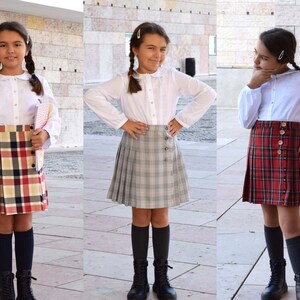 Marta Pleated Skirt PDF Sewing Pattern: School Skirt Girls English - Etsy