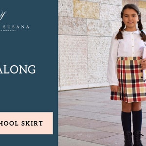 Marta Pleated Skirt PDF Sewing Pattern: School Skirt Girls English - Etsy