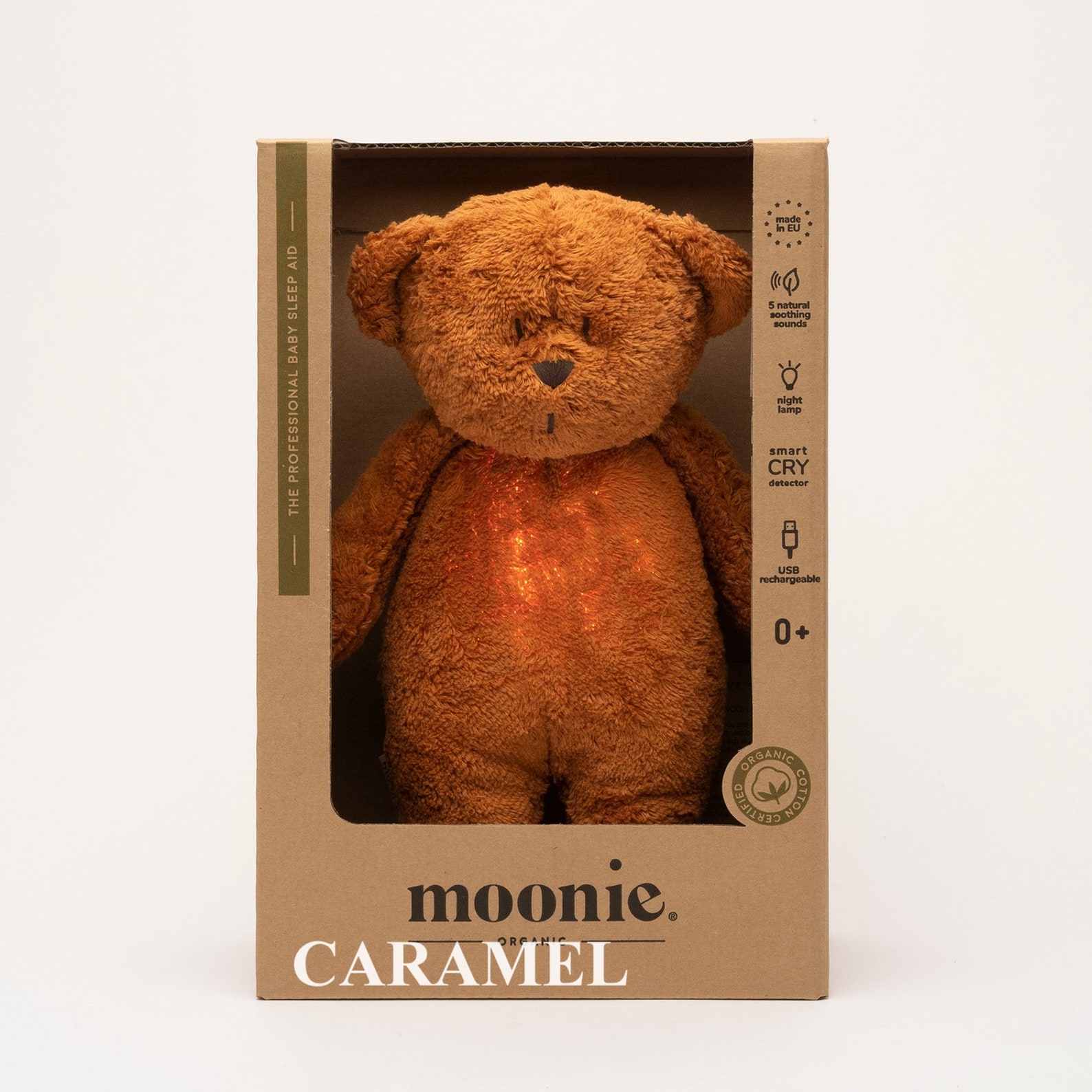 Moonie Teddy Bear, Organic Humming Bear Bedtime Bear Brown Teddy Bear ...