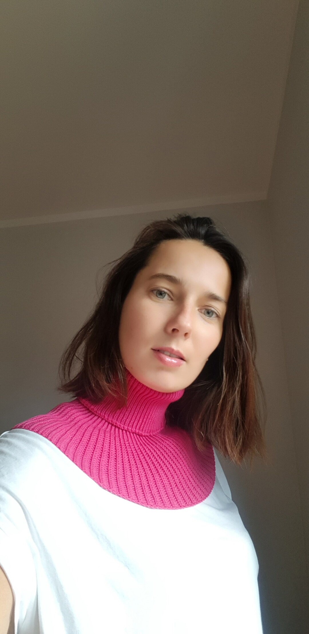 Knit Cowl Scarf Knitted Scarf Women Neck Warmer Dickie Turtleneck Scarf ...