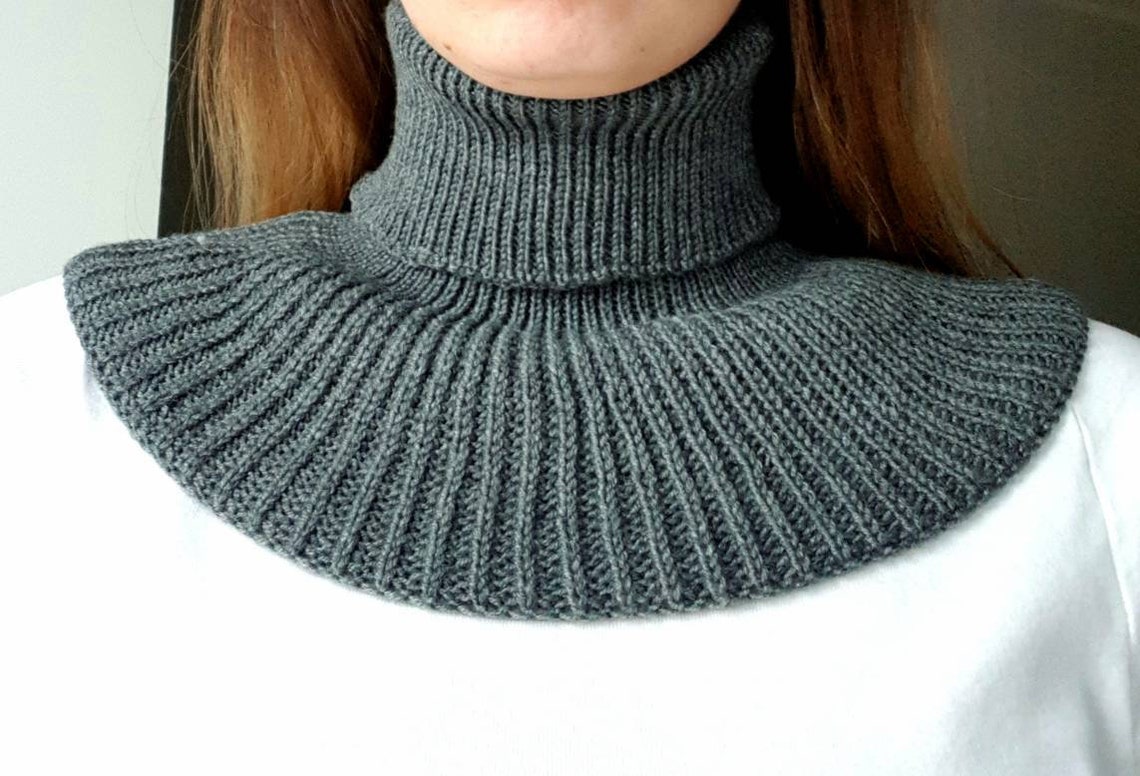 Womens Scarf Dickie Neck Warmer Adult Knit Neck Gaiter Scarf - Etsy